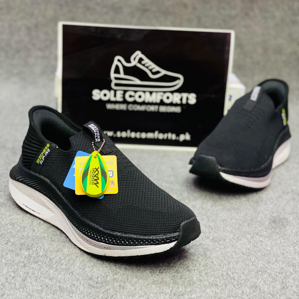 Skecherrs Hyper Burst Pro (BLACK & WHITE) – Sole Comforts